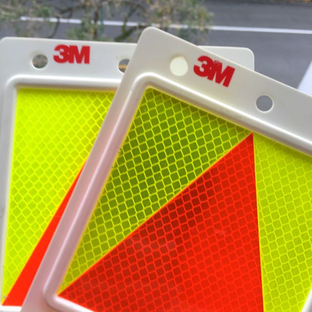 3M Triangle (Probation plate), Car Accessories on Carousell