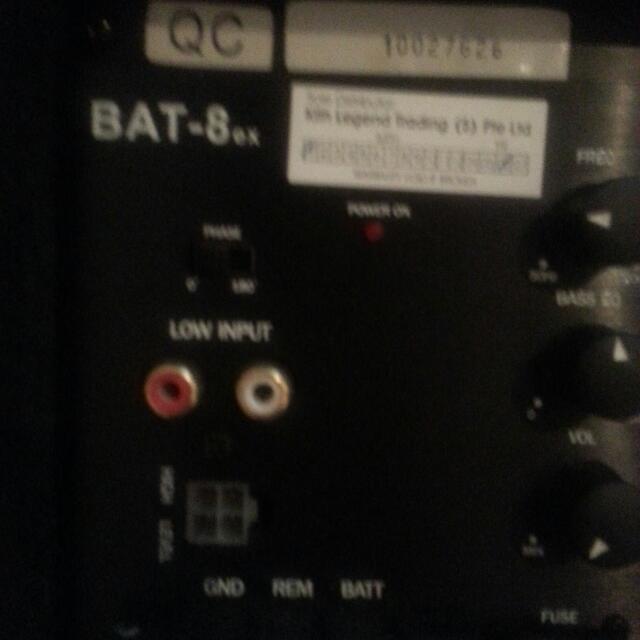 Braxton Sub Woofer With Build-in Amplifier, Car Accessories on Carousell