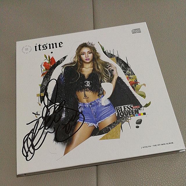 Hyolyn Sistar Promo Autograph Signed Its Me Cd Album, Hobbies & Toys ...