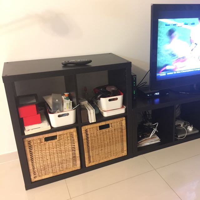 IKEA KALLAX Shelving Unit & Baskets / Storage, Furniture & Home Living ...