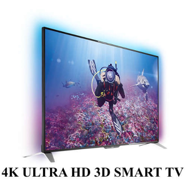 PHILIPS 65" ULTRA SLIM 4K ULTRA HD 3D SMART LED TV WITH AMBILIGHT (3 ...