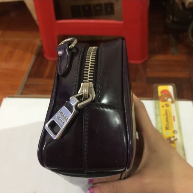 Prada Mini Sling Bag, Luxury, Bags & Wallets on Carousell