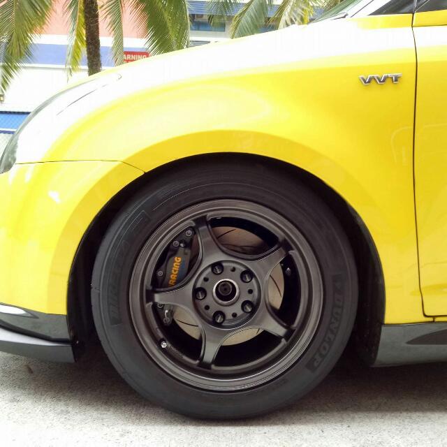 Original Japan 5zigen 15" Rims, Car Accessories on Carousell