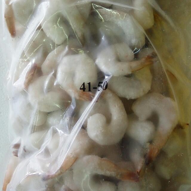 Frozen De-Shelled Prawn With Tail On, Food & Drinks, Chilled & Frozen ...
