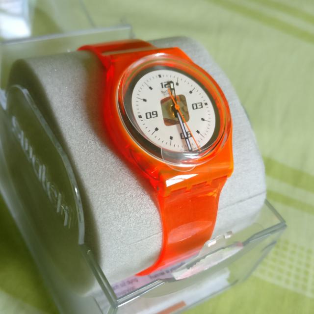 NEW Bright Orange Swatch, Women's Fashion, Watches & Accessories ...