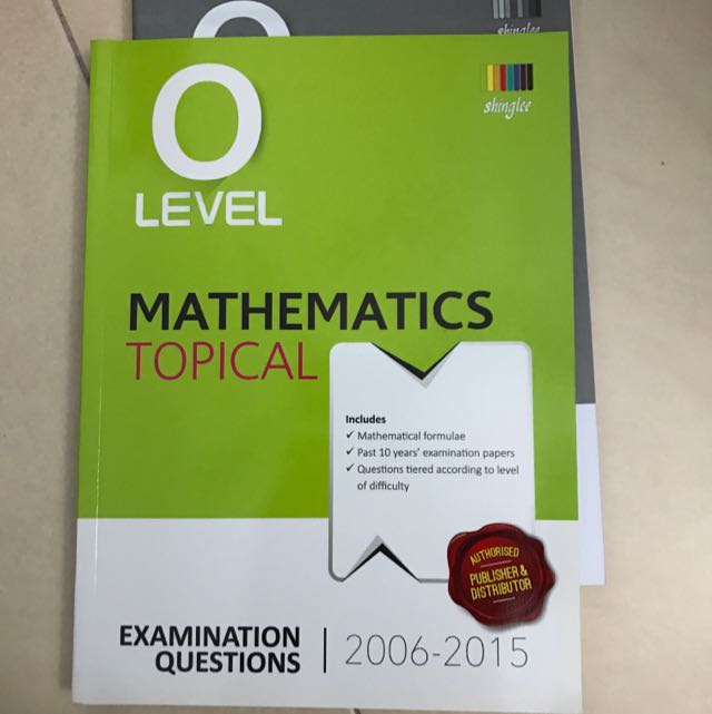 O Level Mathematics Topical Ten Year Series, Hobbies & Toys, Books ...