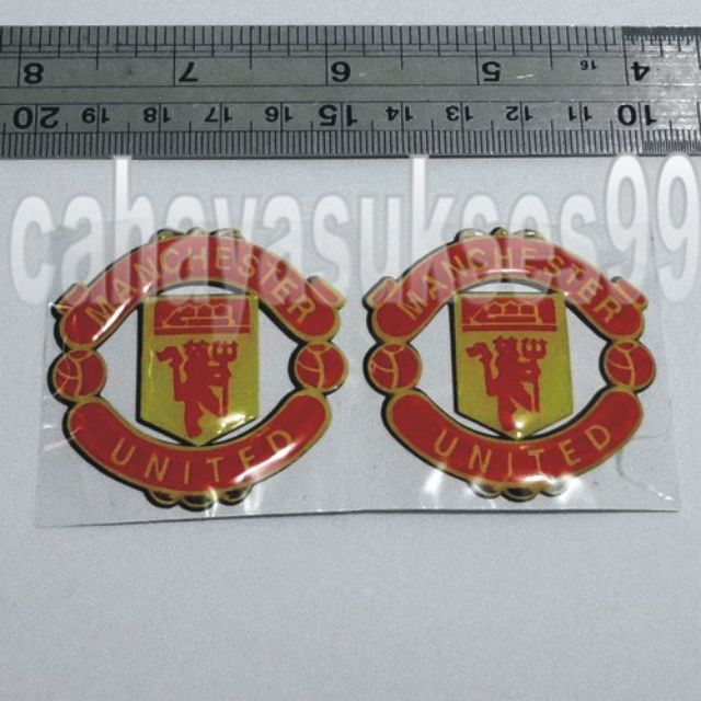 Sticker Manchester United MU Football Club Motif Klub Bola Koleksi ...