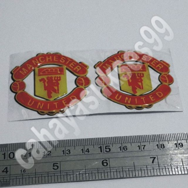 Sticker Manchester United MU Football Club Motif Klub Bola Koleksi ...