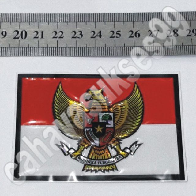 Sticker Timbul Bendera Merah Putih Garuda Indonesia Segi 4 Stiker ...