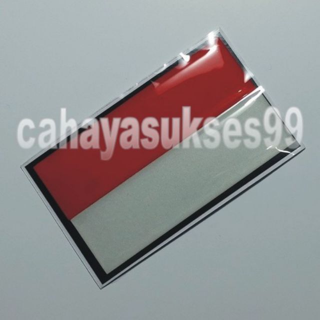Sticker Timbul Lambang Bendera Merah Putih Kilap Ukuran Kecil Koleksi ...