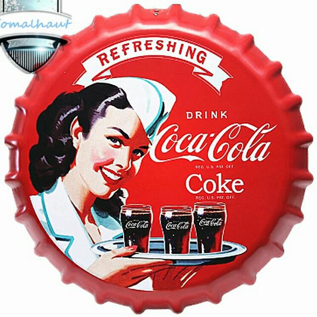 Vintage Coke Cap Plaque, Hobbies & Toys, Memorabilia & Collectibles ...