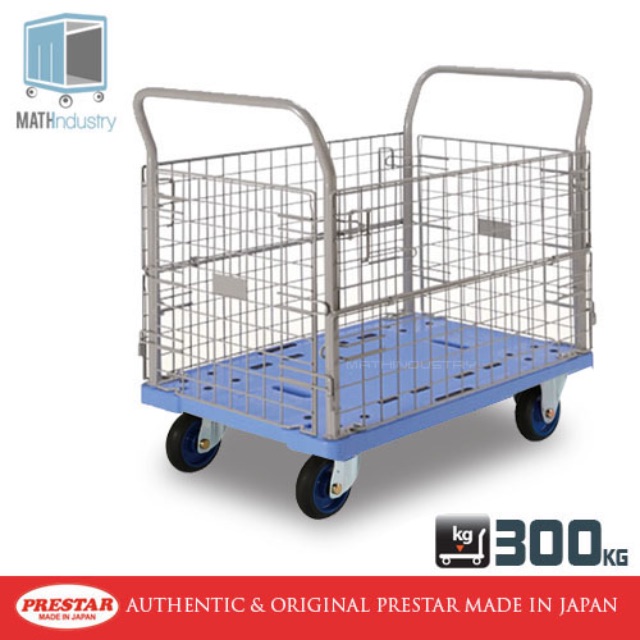 300kg with Removable Wire Mesh Sides Handtruck Heavy Duty Plastic ...