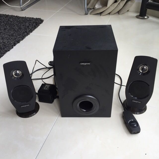 Creative Inspire T3030 2.1 Speaker System, Audio, Soundbars, Speakers ...