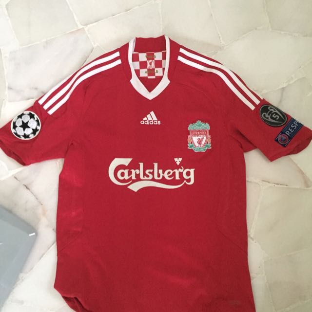 Liverpool 08/09 Champions League Home Jersey, Men's Fashion, Activewear ...