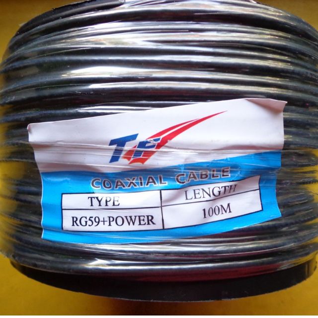 RG-59 PLUS POWER RG-6 COAXIAL SHIELDED CABLE FOR CCTV AND ANTENNA ...