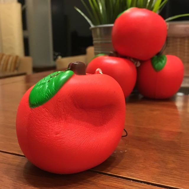 Super Squishy Red Apple Squishy, Hobbies & Toys, Toys & Games on Carousell