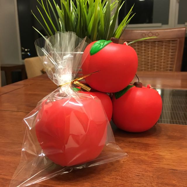 Super Squishy Red Apple Squishy, Hobbies & Toys, Toys & Games on Carousell