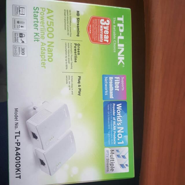 Tp Link Powerline Adapter Computers Tech Parts Accessories Cables Adaptors On Carousell