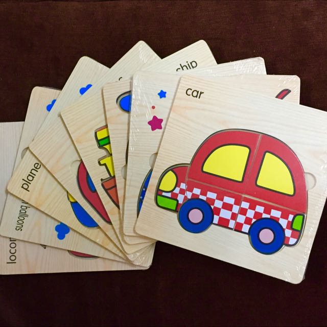 WOOD PUZZLE - TRANSPORT, Hobbies & Toys, Toys & Games on Carousell