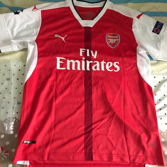 Arsenal Home Jersey, Sports Equipment, Sports & Games, Racket & Ball ...