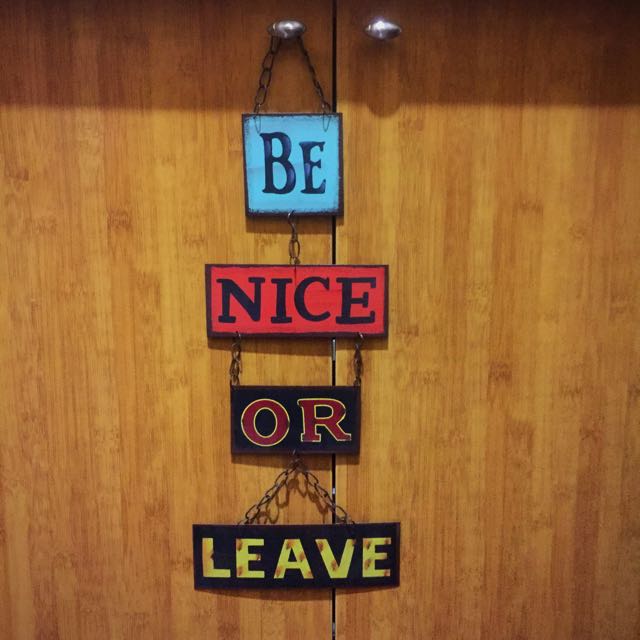 Vintage Style Hanging Metal Sign, Furniture & Home Living, Home Decor ...