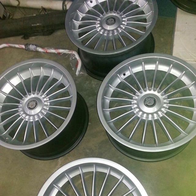 18 " Bmw Alpina Stagged Rims E39 /E34 /E60, Auto Accessories on Carousell