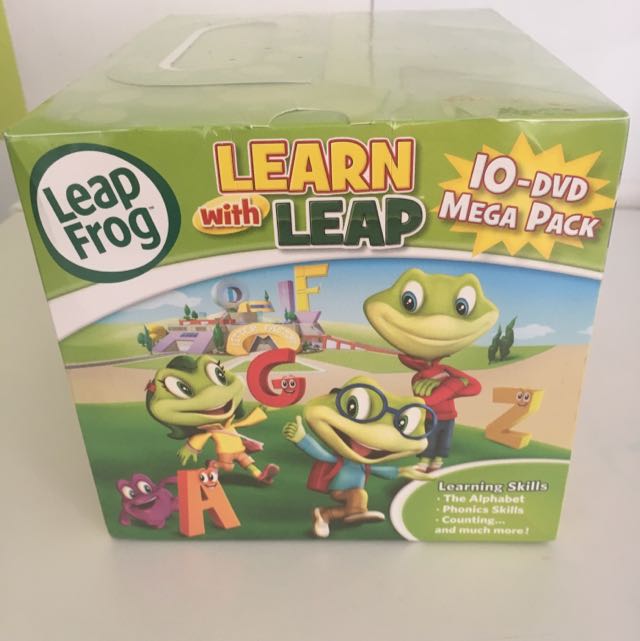 BNIB Leapfrog 10-DVD Mega pack LEARN with LEAP, Babies & Kids, Babies & Kids Fashion on Carousell