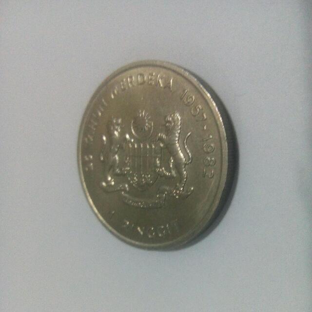 Coin 1 Ringgit 25 Tahun Merdeka 1957-1982, Hobbies & Toys, Collectibles ...