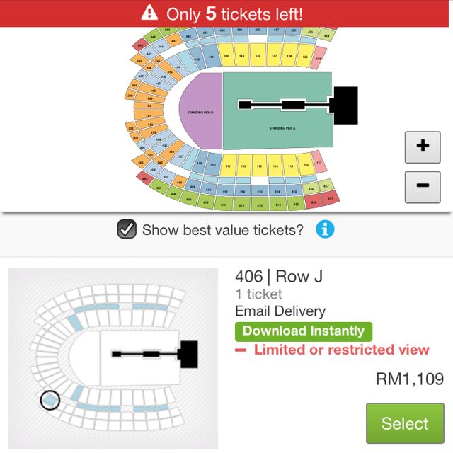 Coldplay Concert Singapore Price