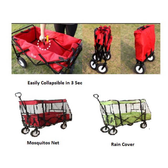 Collapsible Baby / Kid Push Cart / Wagon/ Stoller (Twins / Triplets ...
