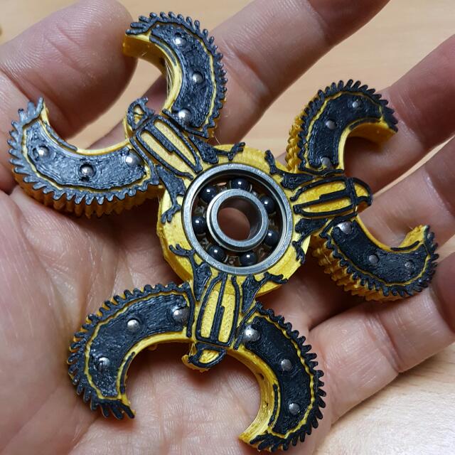 Egyptian V1 Tri Fidget Spinner, Hobbies & Toys, Toys & Games on Carousell