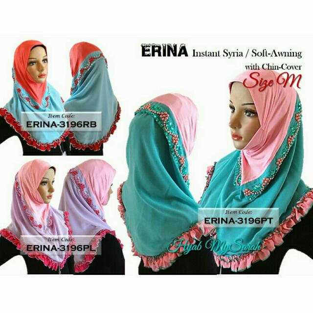 ERINA Instant Soft-Awning Hijab with Chin-Cover, Women's Fashion, Muslimah Fashion, Hijabs on ...