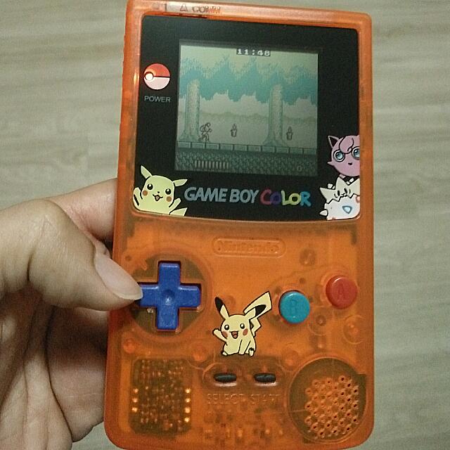 Game Boy Color - Refurbished Pokemon Edition - Transparent Orange ...