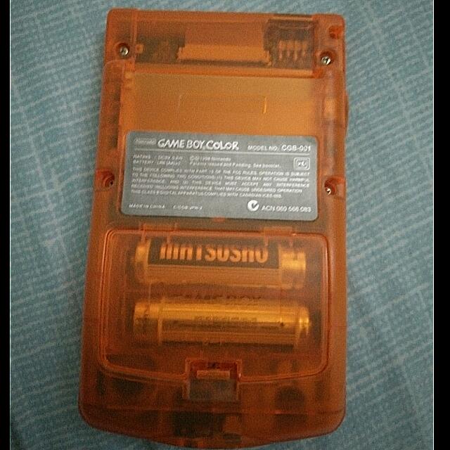 Game Boy Color - Refurbished Pokemon Edition - Transparent Orange ...