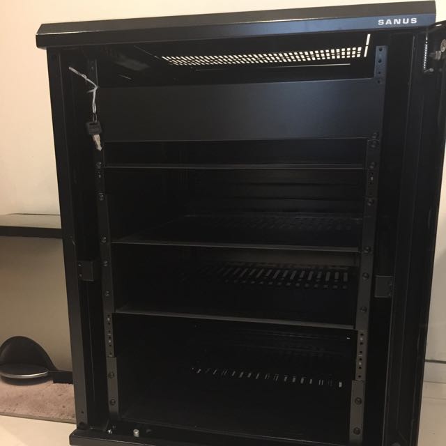 Sanus 15u AV Rack For Home Theatre, Audio, Soundbars, Speakers ...