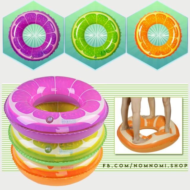 Citrus Fruit Inflatable Adult Floaters/Salbabida/Swim Ring Beach Summer ...
