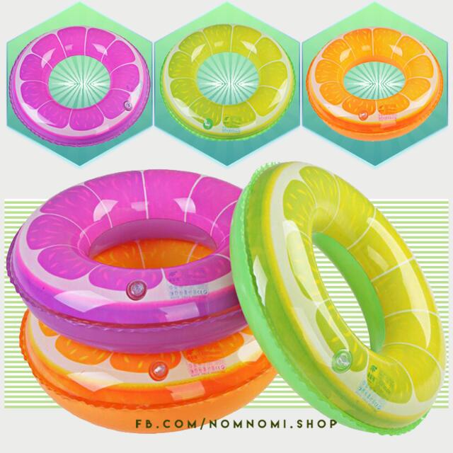 Citrus Fruit Inflatable Adult Floaters/Salbabida/Swim Ring Beach Summer ...