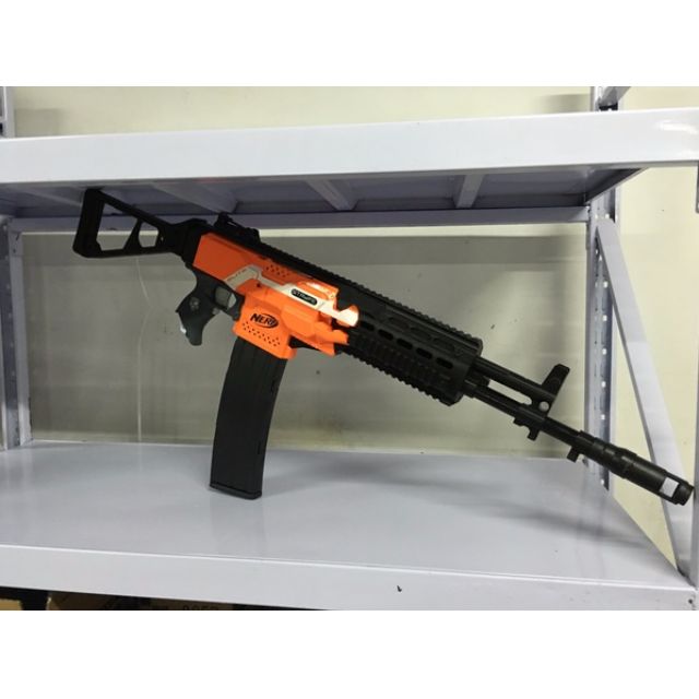 Kids Toy Gun Nerf Stryfe AK12 with collapsible buttstock., Hobbies ...