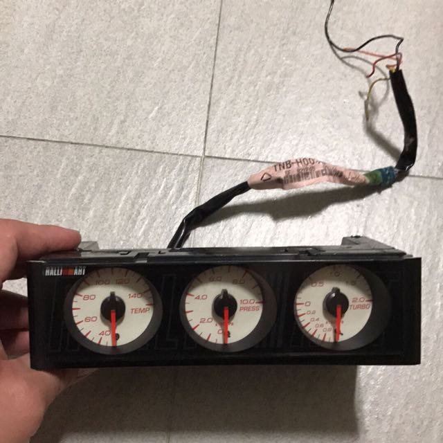 Ralliart Single Din Gauges Meters, Car Accessories on Carousell
