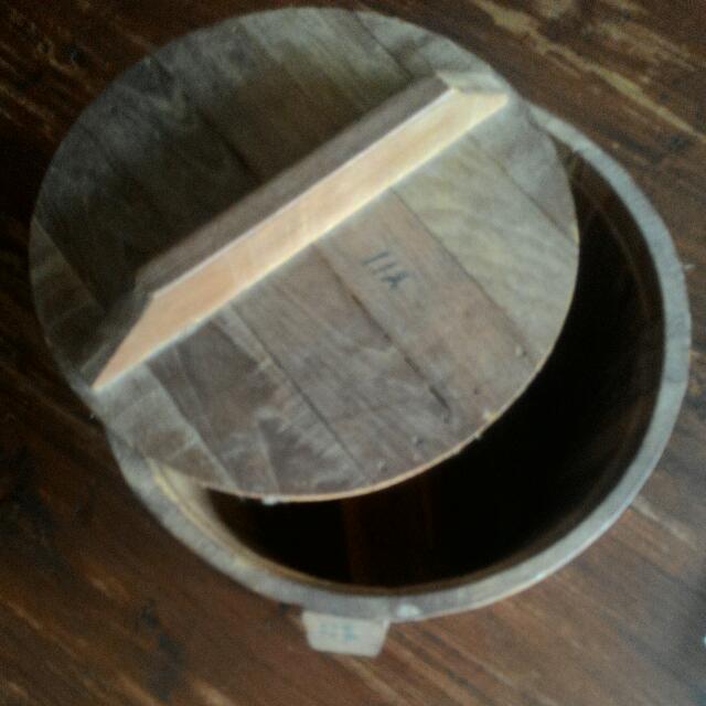 Traditional Antique Wooden Rice Bin Barrel, TV & Home Appliances ...