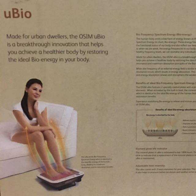 (Brand New) Osim uBio Foot Massager, Health & Nutrition, Massage Devices on Carousell