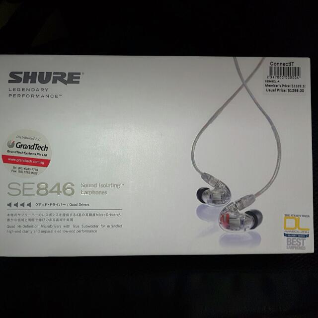 CHEAP $850!!!! TOTL IEM FROM SHURE 846 IS A RARE IN EAR MONITOR TO OWN ...