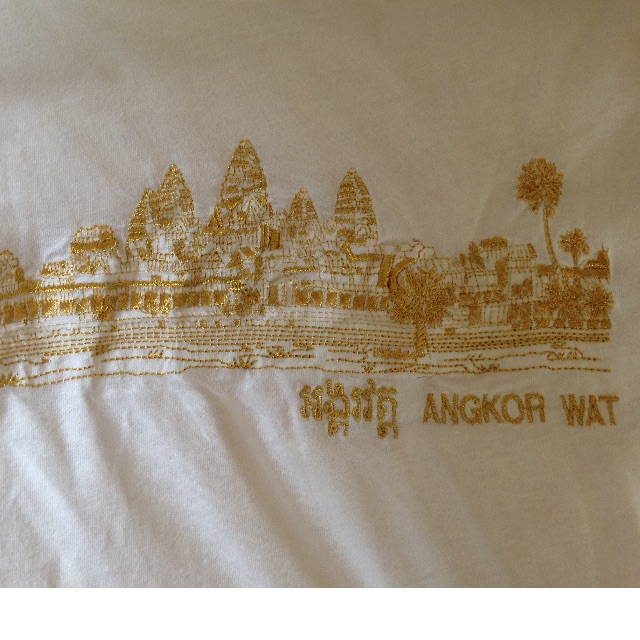 Famous Angkor Wat temples (cambodia) T-shirt, Men's Fashion, Tops ...