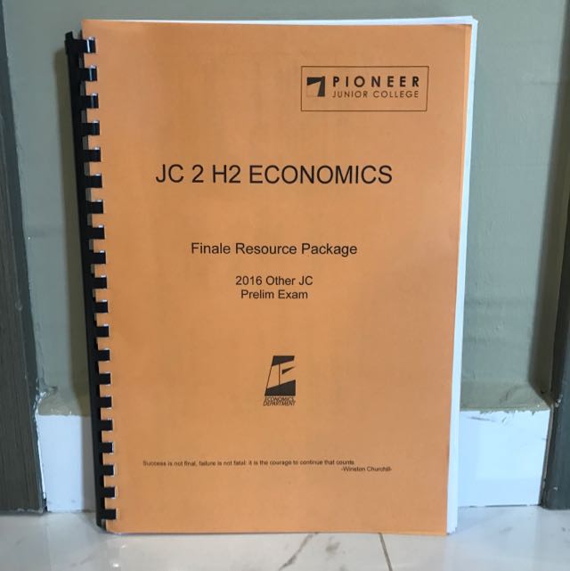 H2 Economics compilation of JCs prelim papers 2016 (with answers ...