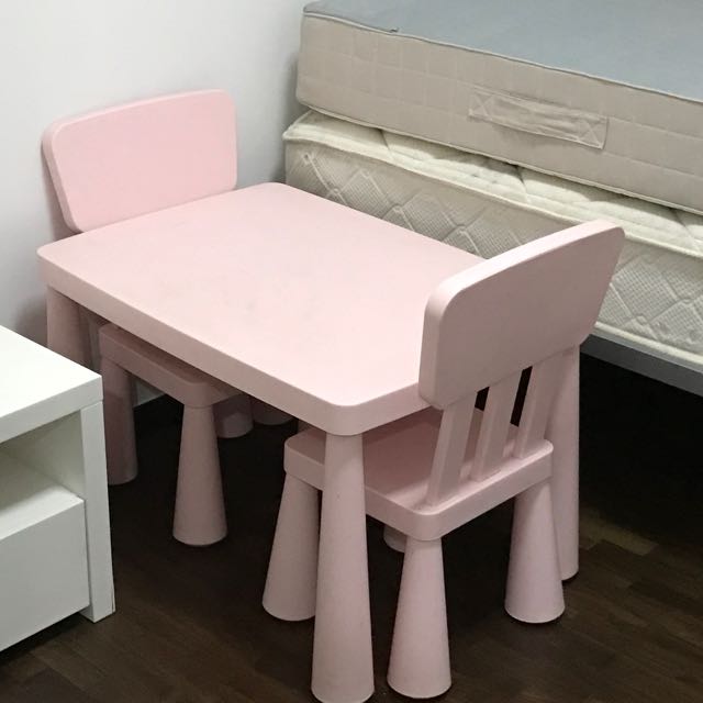 Ikea Girl Table And Chair, Babies & Kids, Baby Nursery & Kids Furniture ...