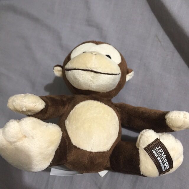 JP Morgan Monkey Plush Toy, Hobbies & Toys, Toys & Games on Carousell