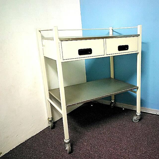 LKL Steel Trolley With 2 Drawers, Furniture & Home Living, Furniture ...