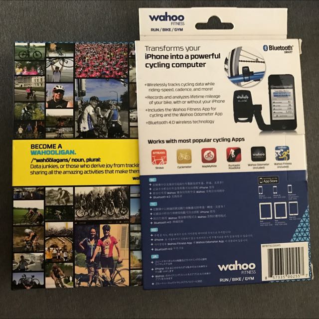 Wahoo Blue SC speed cadence sensor, Sports Equipment, Bicycles & Parts ...