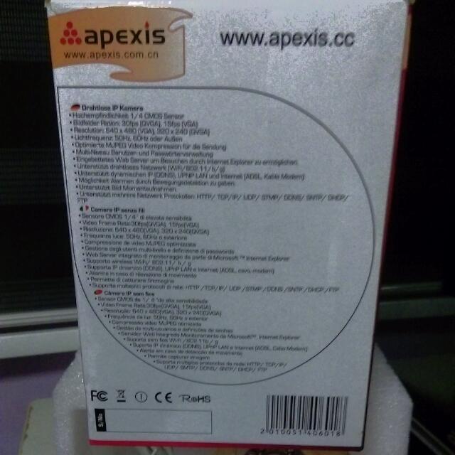 Apexis IP Wireless CCTV Camera, Furniture & Home Living, Security & Locks, Security Systems ...