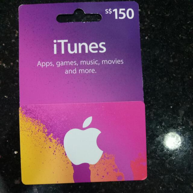 iTunes Gift Card $150 Worth At $130, Tickets & Vouchers, Vouchers on ...